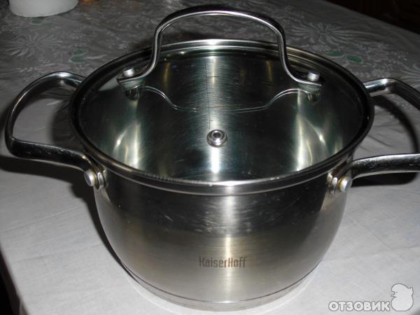 Отзыв о Кастрюля из нержавеющей стали Kaiserhoff | Дешевая кастрюлька ...